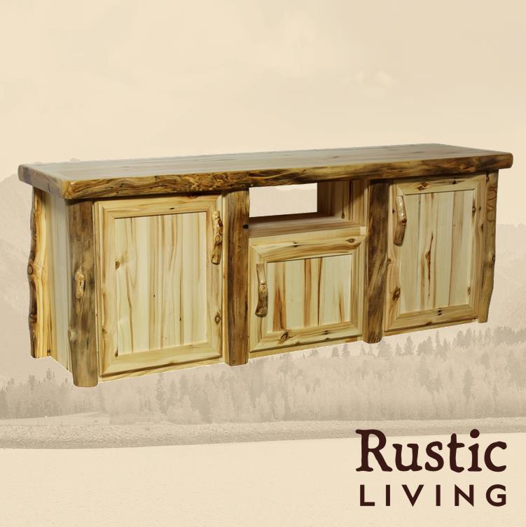 Rustic Log Television Stands