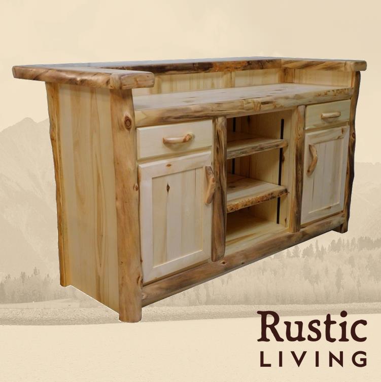 Rustic Log Bars & Islands