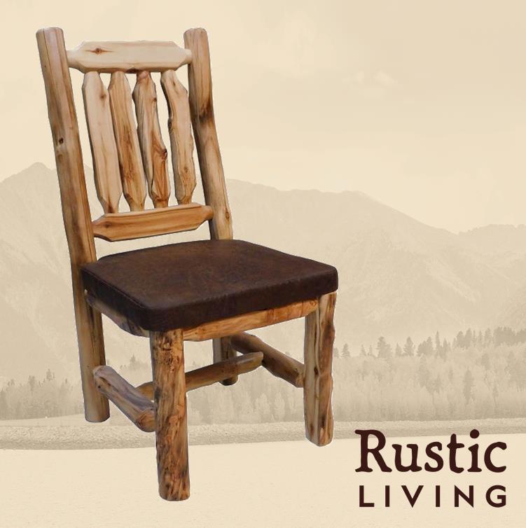 Aspen Rustic Log Timberland Dining Chair